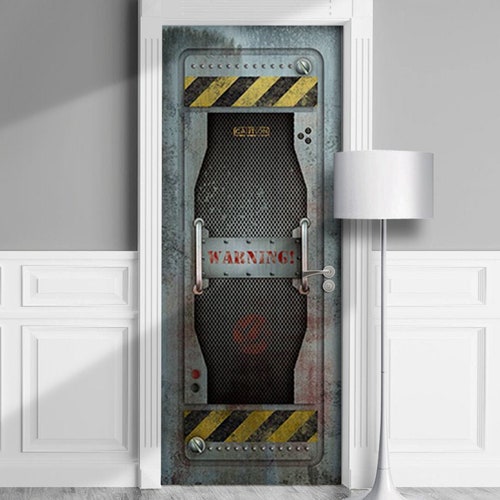 Door Mural Bunker Sci-fi Armored Airlock. Removable Decal - Etsy