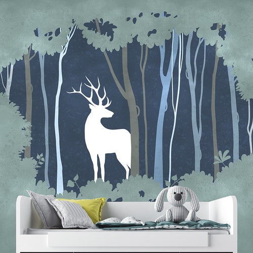 Fairy Magic Forest Self-adhesive Removable Mural Decal - Etsy