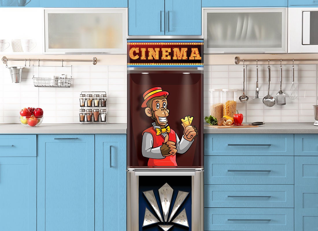 Cinema Ticket Booth Mural for Door Wall Fridge Sticker - Etsy