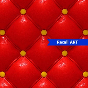 Red Leather Door Peel and Stick Door Mural, Sticker, Cover, Decal ALL ...