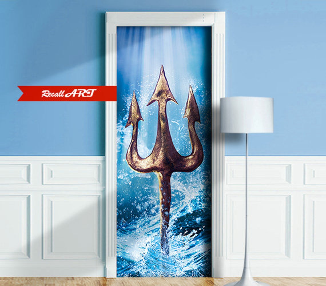 Trident of Poseidon Neptune Lord of the Seas Peel & Stick | Etsy