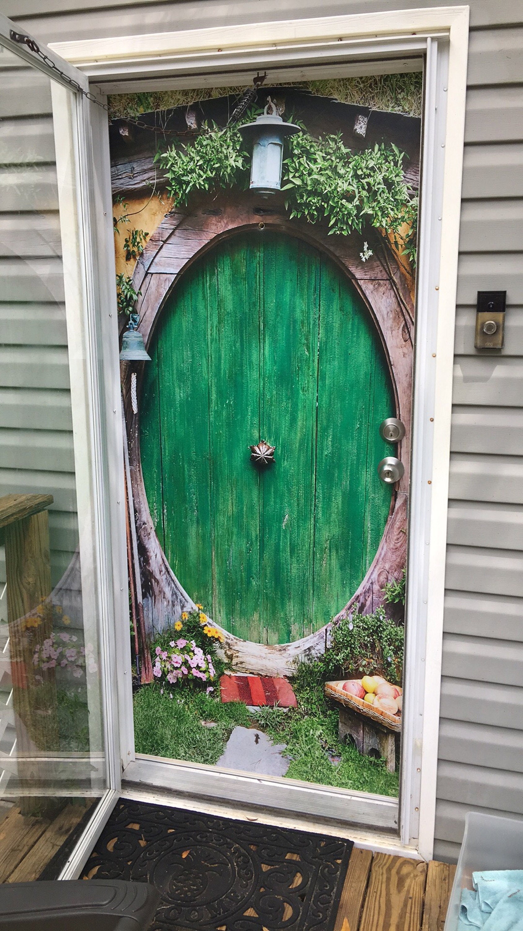 Fairy Elf Door - Mural for Door, Wall, Fridge, Sticker, Peel Stick ...