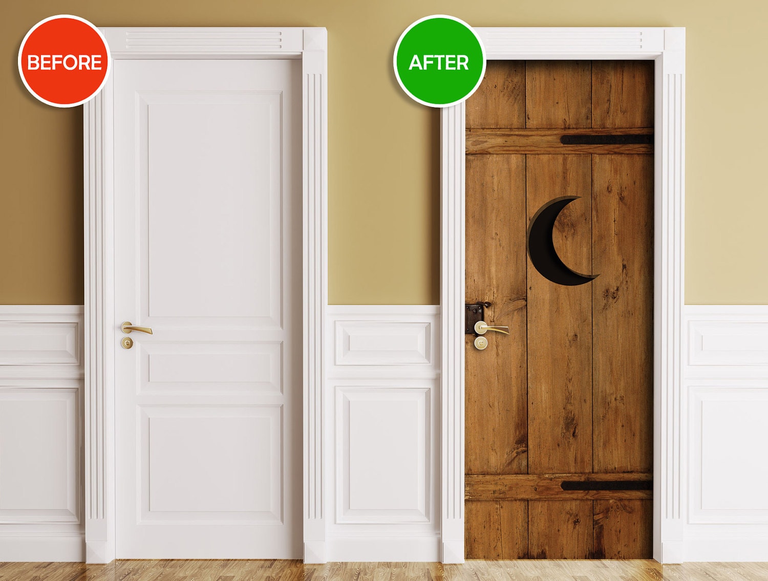 Outhouse Self-Adhesive Door Cover Sticker sold by Scarecrow Frozen ...