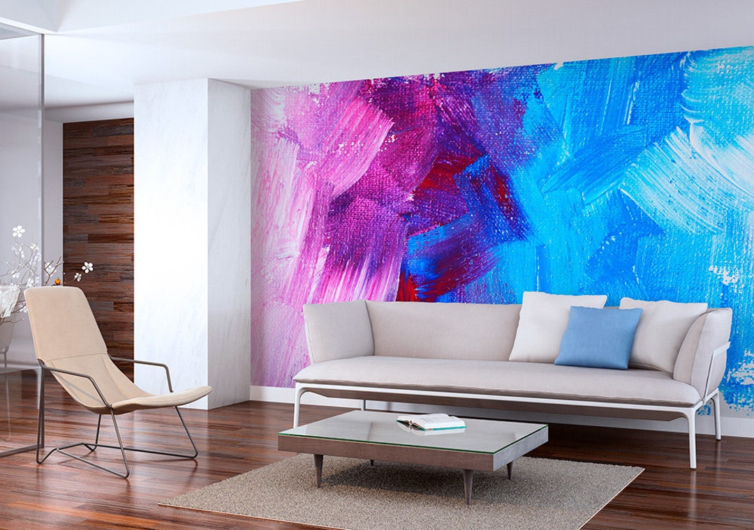 Abstract Removable Wall Mural - Vinyl Self-adhesive Peel and Stick ...