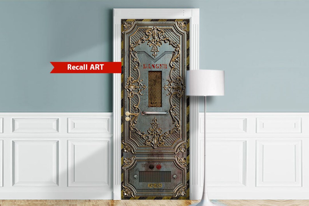 Steampunk Boss Door Mural Man Cave Decor, Bunker Gateway Cover ...