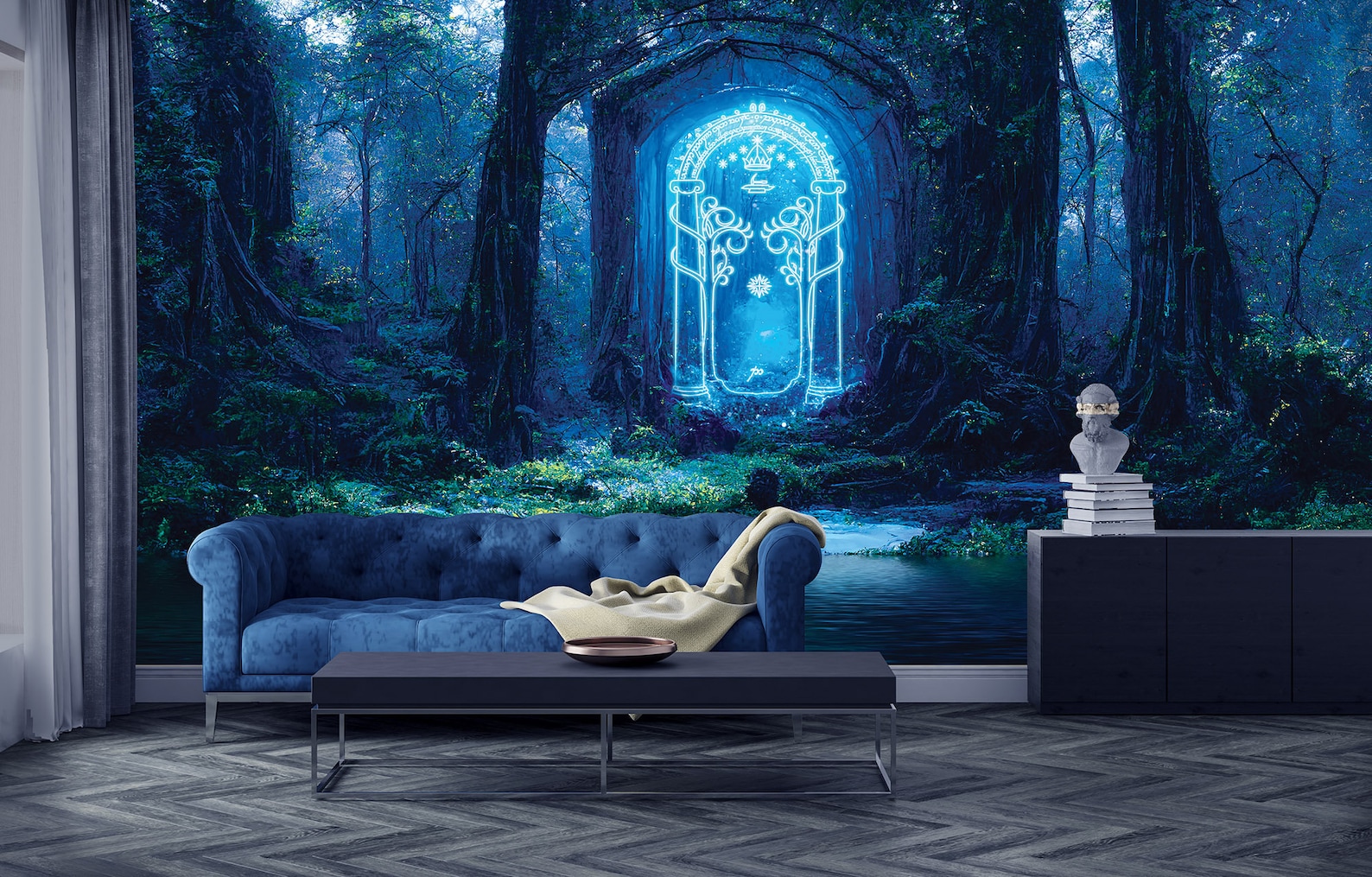 Magic Gates Self-adhesive Removable Mural, Decal, Wallpaper, Backdrop ...