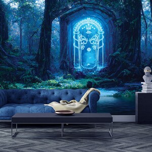 Magic Gates - Self-adhesive Removable Mural, Decal, Wallpaper, Backdrop ...