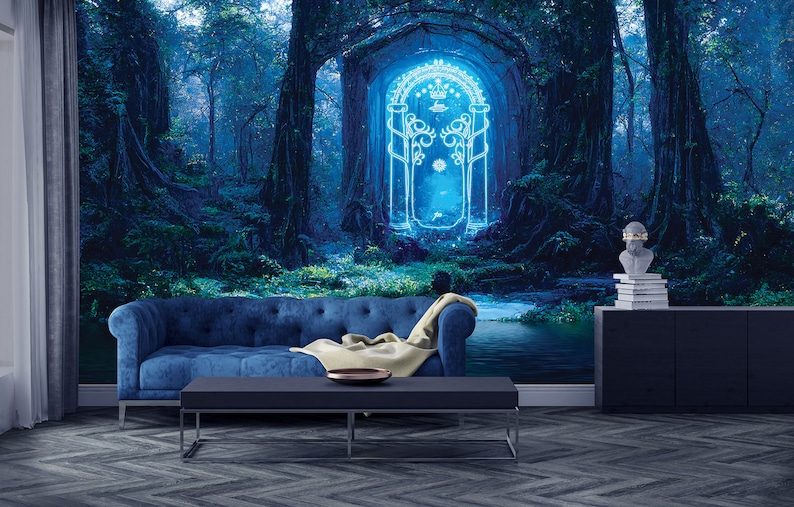 Magic Gates Self-adhesive Removable Mural Decal Wallpaper - Etsy