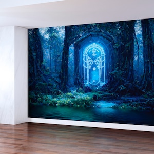 Magic Gates - Self-adhesive Removable Mural, Decal, Wallpaper, Backdrop ...