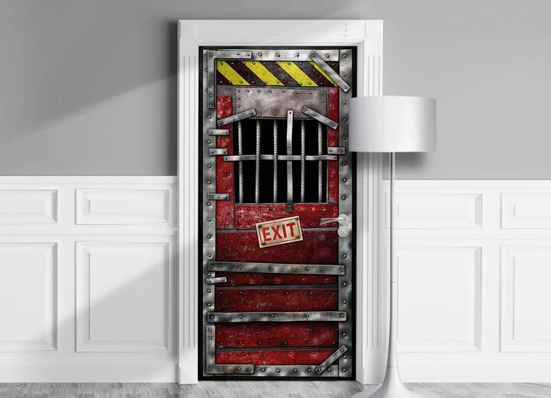 Gamer's Safe House Exit - Mural for Door, Wall, Fridge, Prison Grates ...
