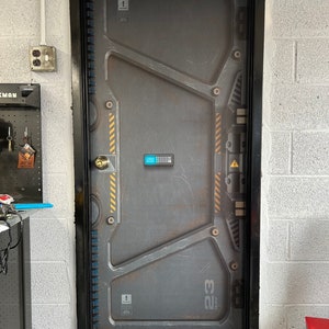 Door Mural Sci Fi Armoured Bunker, Gateway. Decal for Window, Wall ...