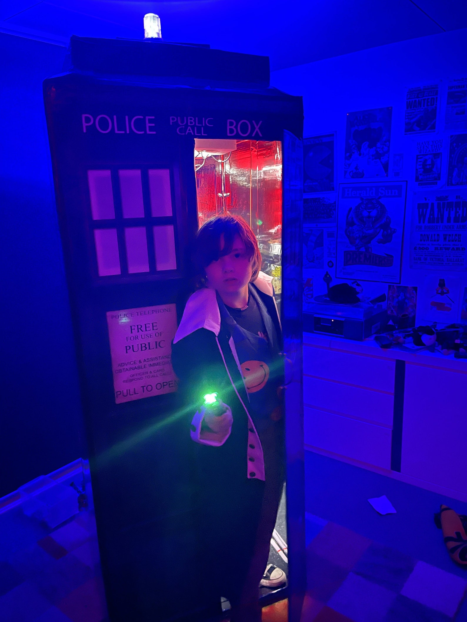 Policebox Door Mural Sticker Cover Peel & Stick Removable Decole, Skin ...