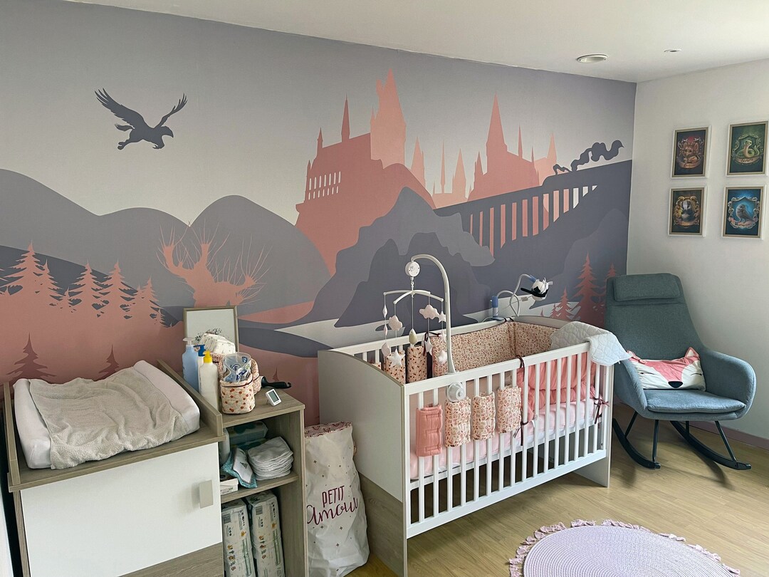 View on the Wizards' Castle - Self-adhesive Removable Mural, Decal ...