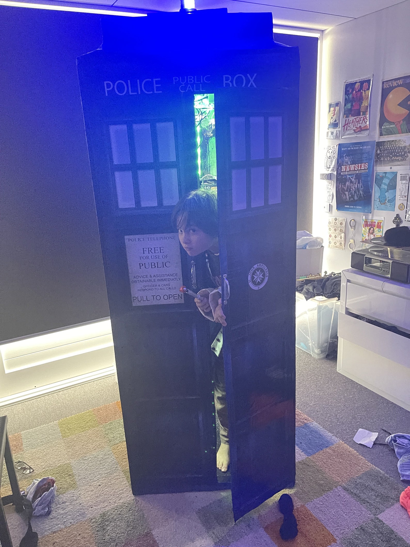 Policebox Door Mural Sticker Cover Peel & Stick Removable Decole, Skin ...