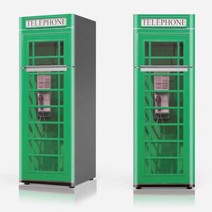 Irish Phone Box - Door Mural. Wall Art Decal, Peel and Stick Cover ...