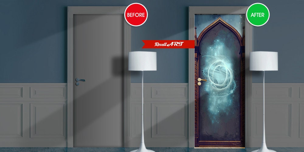 Magic Mirror - GLOSS Sticky Mural for Door / Wall / Fridge, Skin, Cover ...