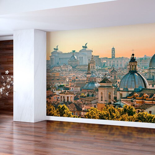 Rome Landscape Roman Roofs Italy Vinyl Self Adhesive - Etsy