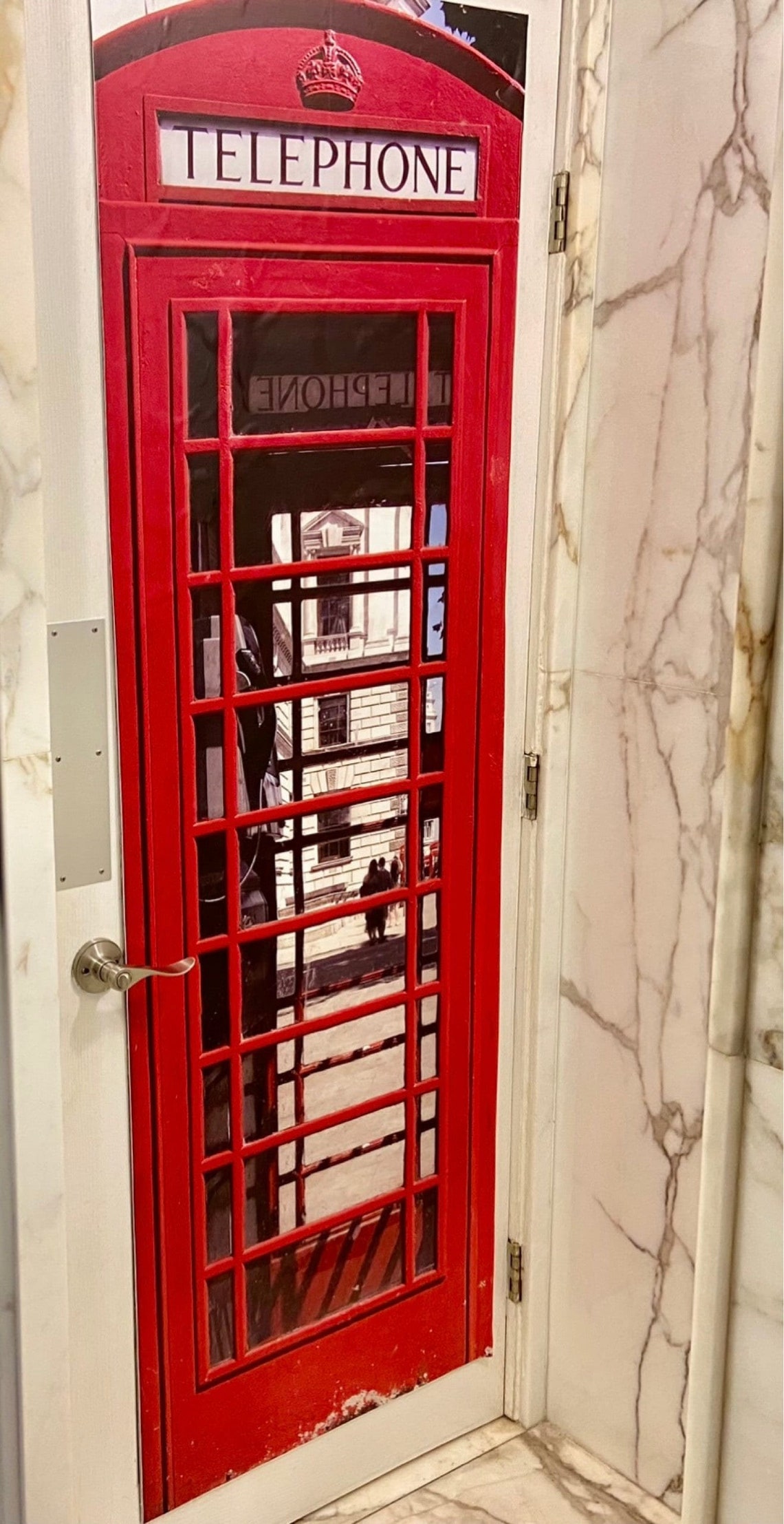 Phone Box Door Mural - London Telephone Booth Decal. Peel and Stick ...