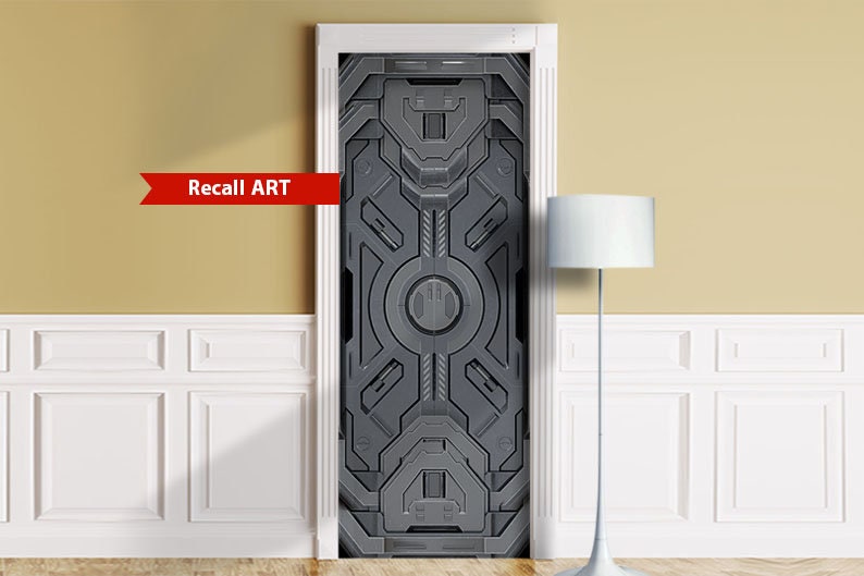 Door Mural Spaceship Alien Door. Decal for Window Wall - Etsy