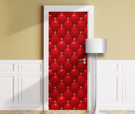 And Stick Door Gold Texture Wall Decal, Door Sticker, Door Mural, Door