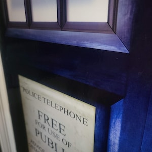 Policebox Door Mural Sticker Cover - Peel & Stick Removable Decole ...