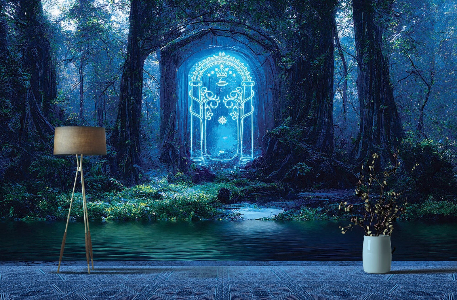 Magic Gates Self-adhesive Removable Mural, Decal, Wallpaper, Backdrop ...
