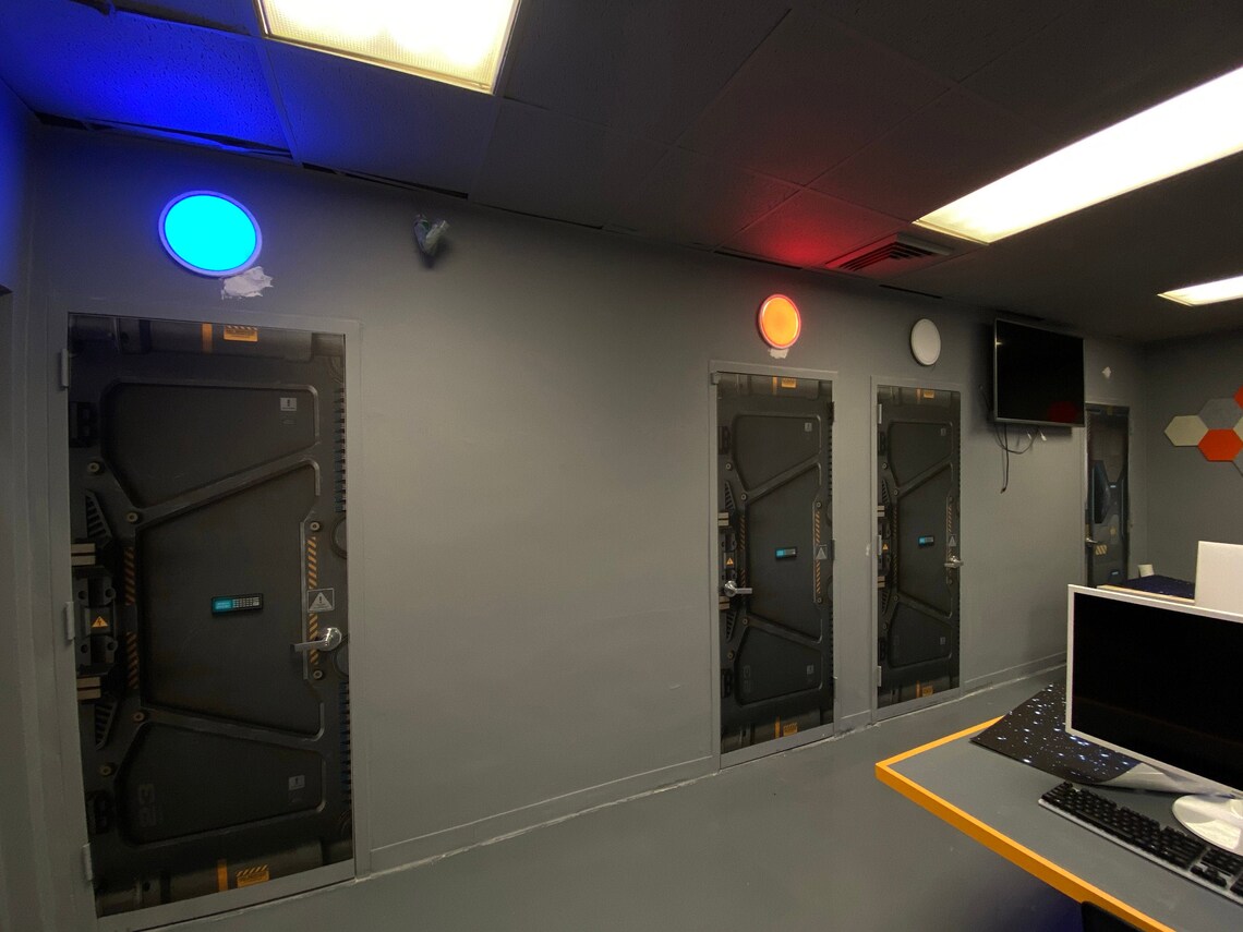 Door Mural Sci Fi Armoured Bunker Gateway. Decal for | Etsy