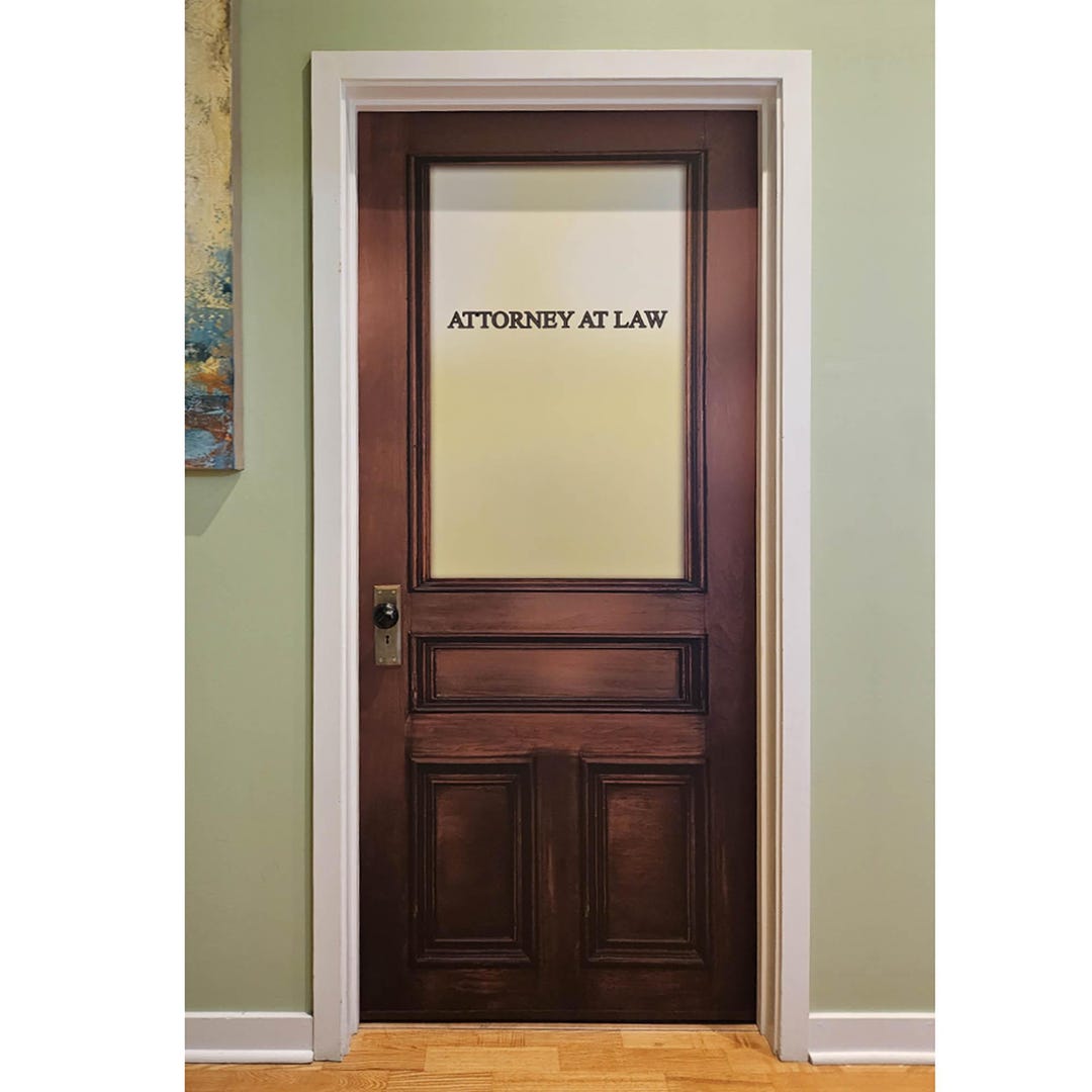 Detective Agency - Door Mural, Office Decal, Peel and Stick Retro ...