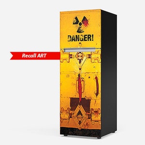 Armored Door Mural, Self-adhesive Decal, Peel and Stick Bunker Cover ...