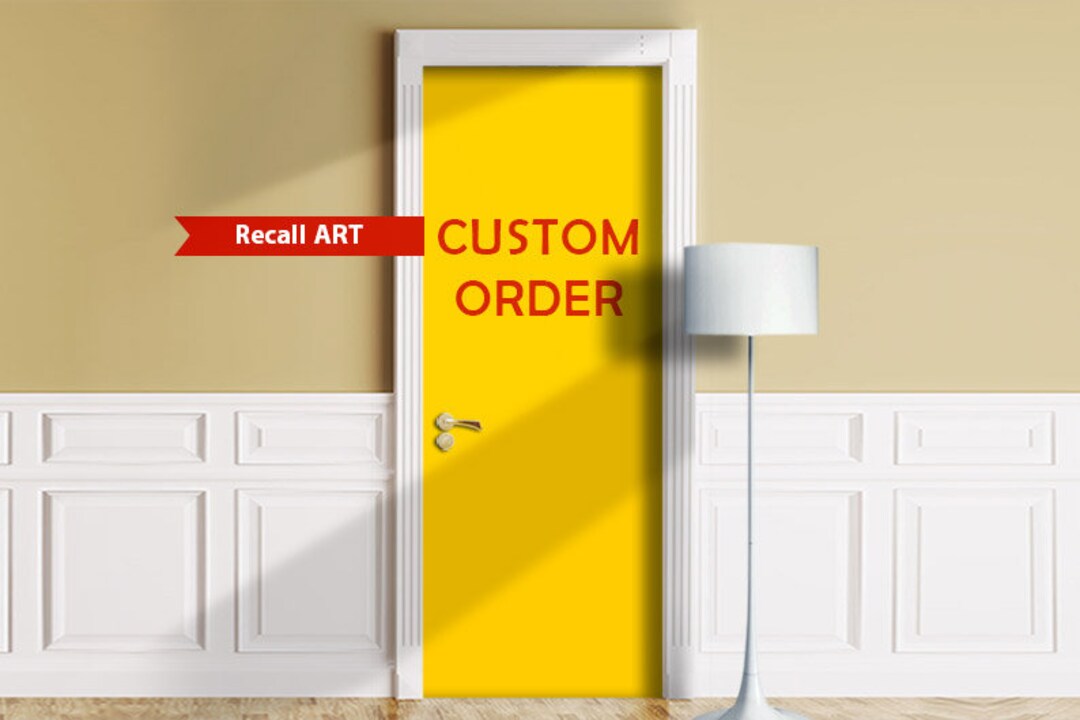 Custom Order - Sticker for Door, Wall or Fridge. Peel & Stick Removable ...