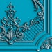 Door Mural Blue Classic Door. Decal for Window, Wall, Fridge, Sticker ...