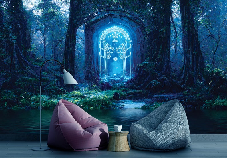 Magic Gates Self-adhesive Removable Mural Decal Wallpaper - Etsy