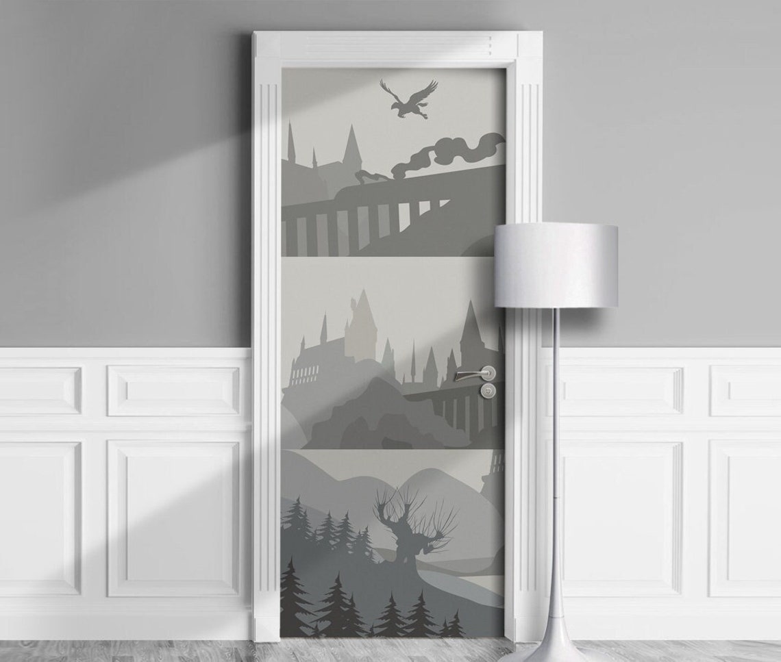 Magic Castle. Graphical Mural for Door Window Wall - Etsy