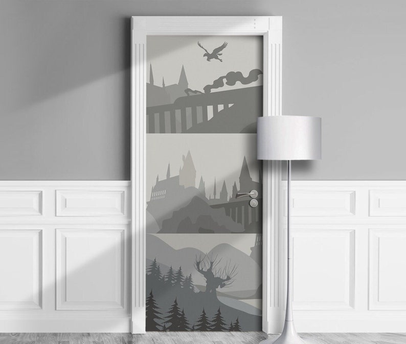 Magic Castle. Graphical Mural for Door Window Wall - Etsy