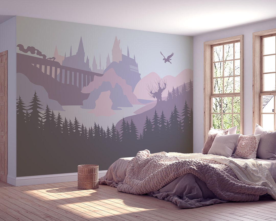 View on the Wizards' Castle in the Lavender and Blush Self-adhesive ...