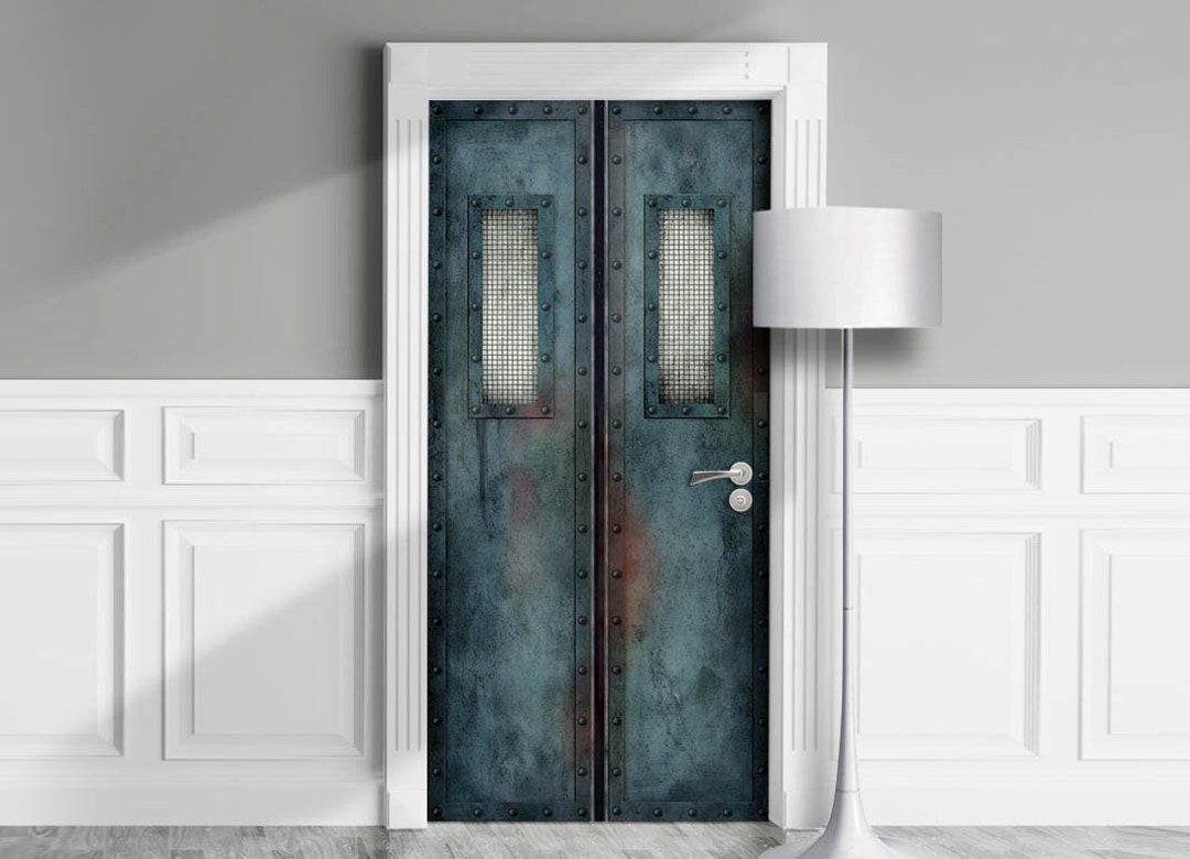 Service Elevator - Mural for Door, Wall, Fridge, Retro Tower Lift ...