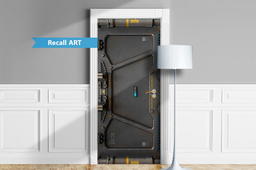 Door Mural Sci Fi Armoured Bunker Gateway. Decal for - Etsy