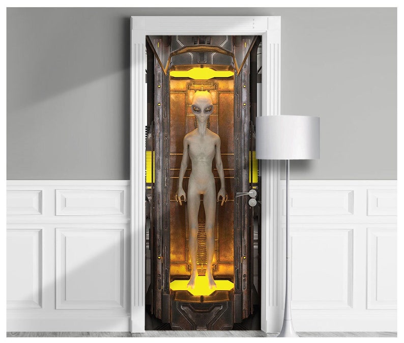 Alien Portal Door Mural Removable Decal Self-adhesive | Etsy