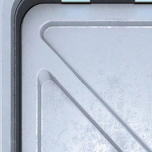 Sci Fi Bunker Double Door Sticker Covers - Starship Murals, Airlock ...