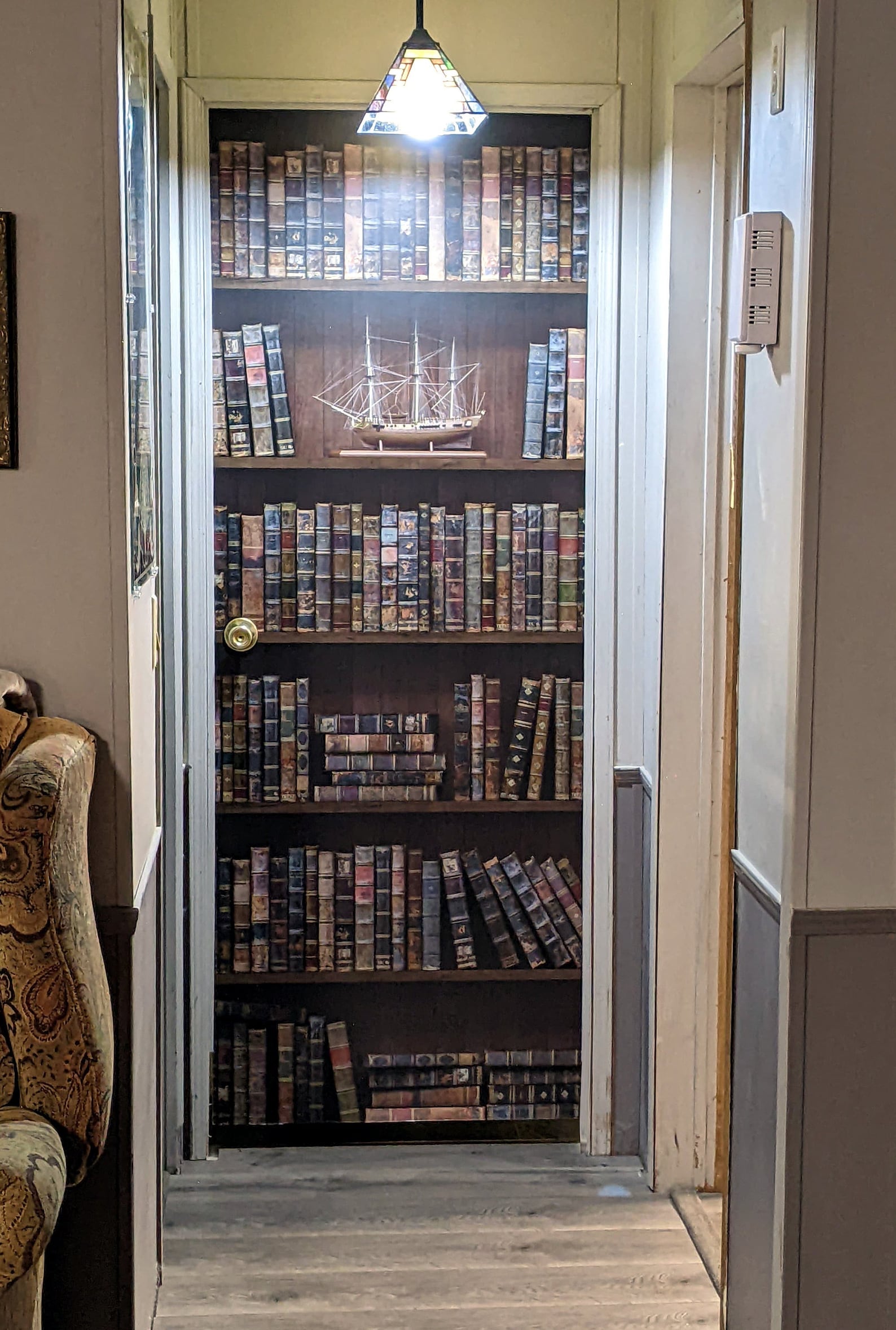 Door Mural - Antique Books, Shelves, Bookcase, Library. Decal for Door ...