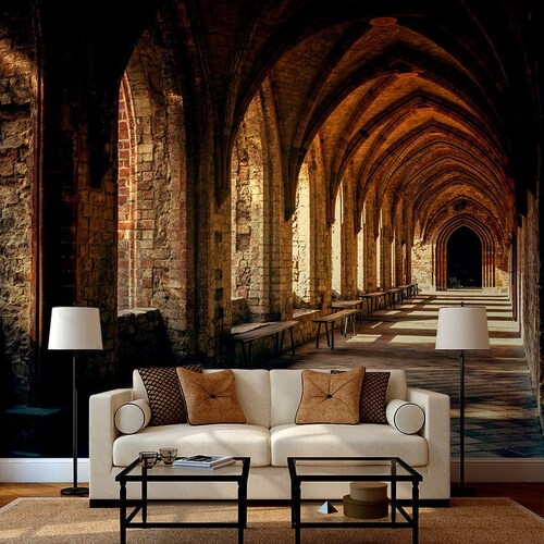 Wizard School Wallpaper Mural / Wizard Castle Wallpaper / - Etsy