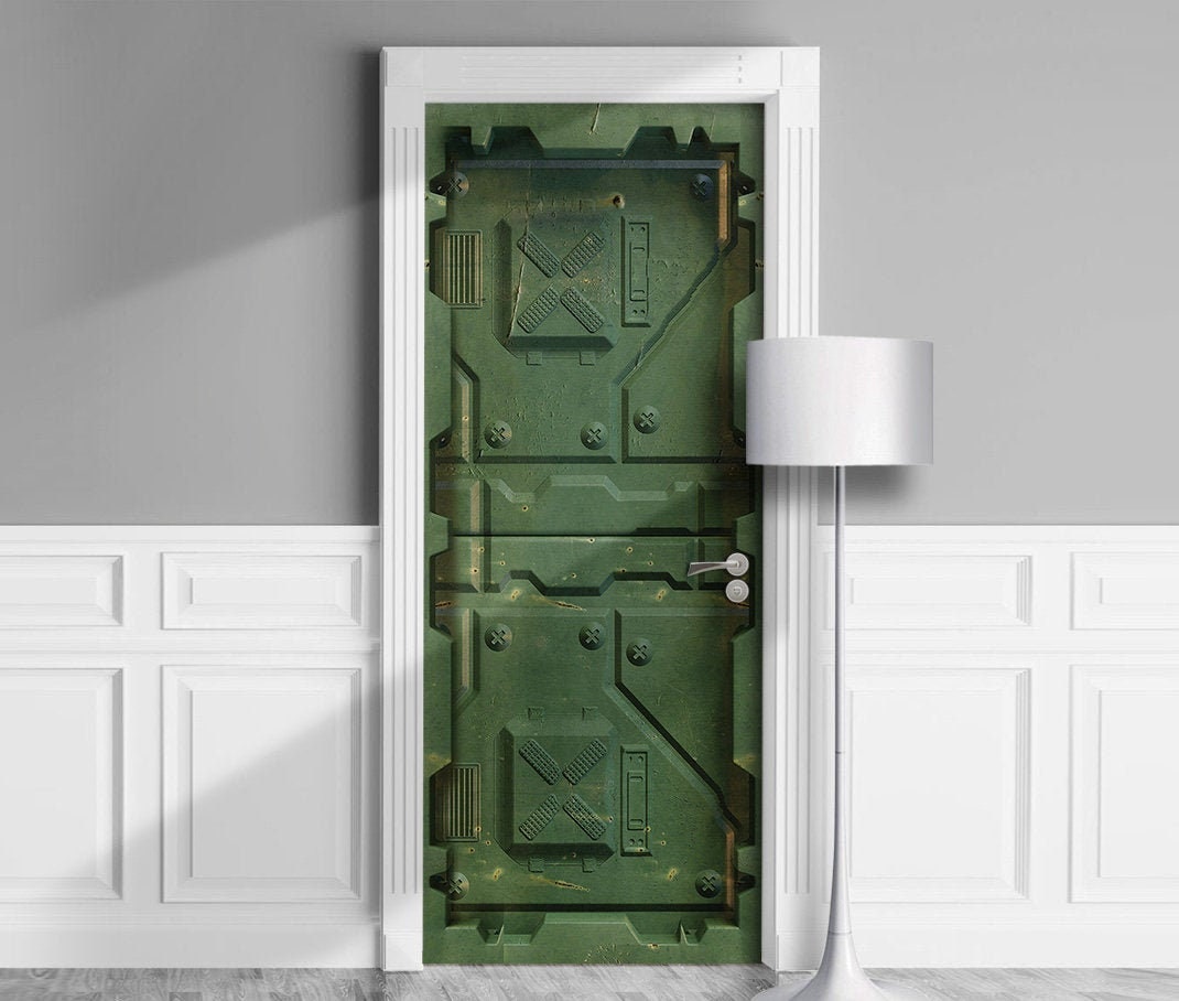 Armored Gates to Bunker Trapdoor Door Mural Removable | Etsy