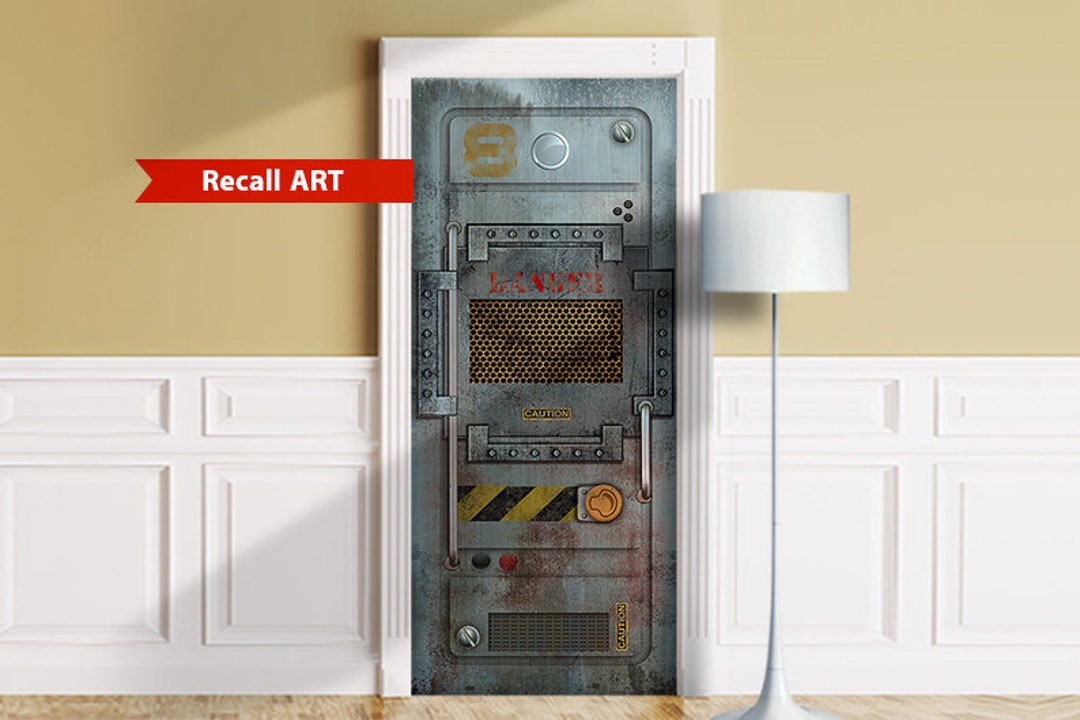 Danger Door, Bunker, Core Armored Metal Door - Peel and Stick Door ...