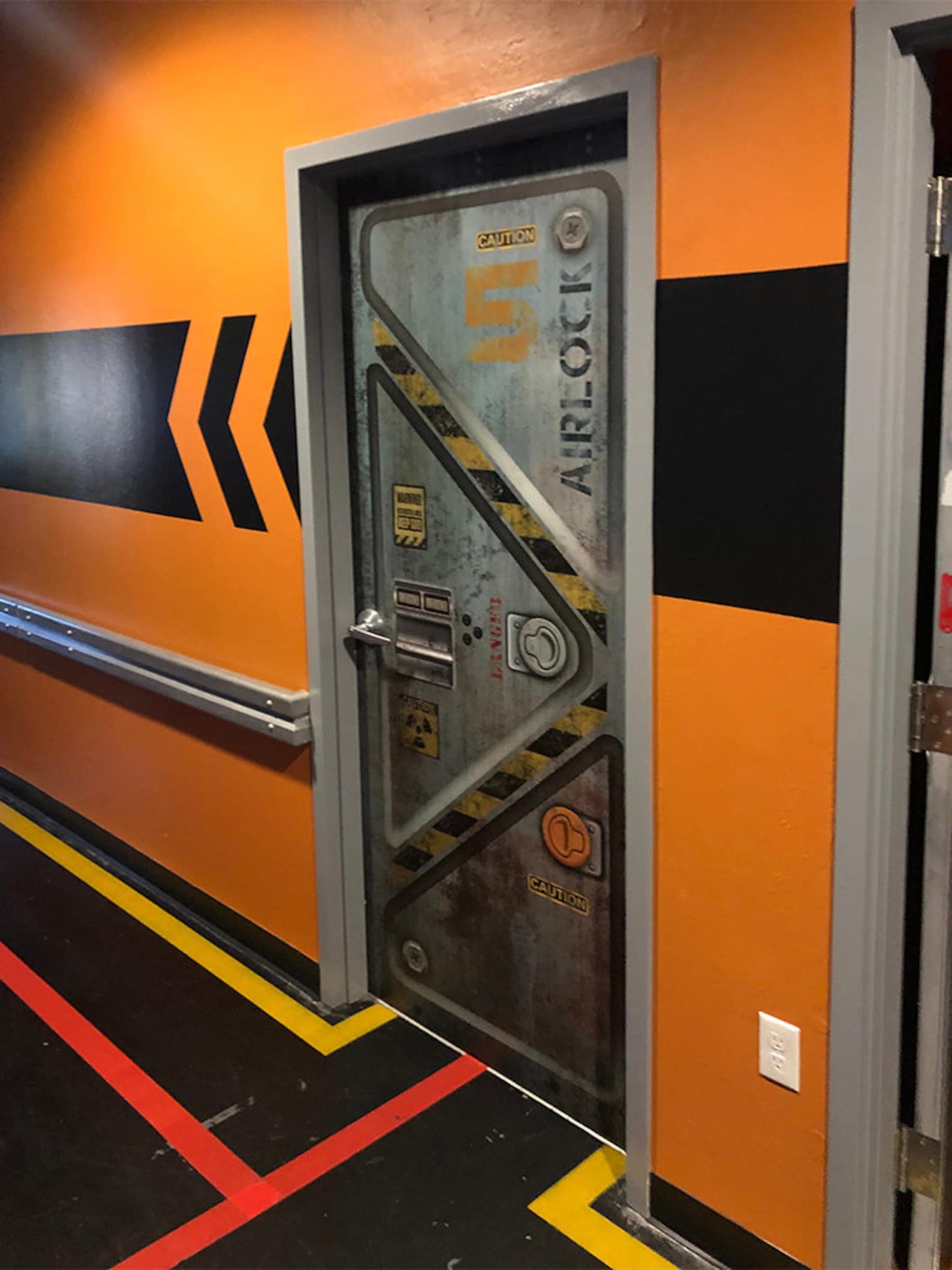 Sci-fi Bunker Core Armored Metal Door - Peel & Stick Door Mural ...