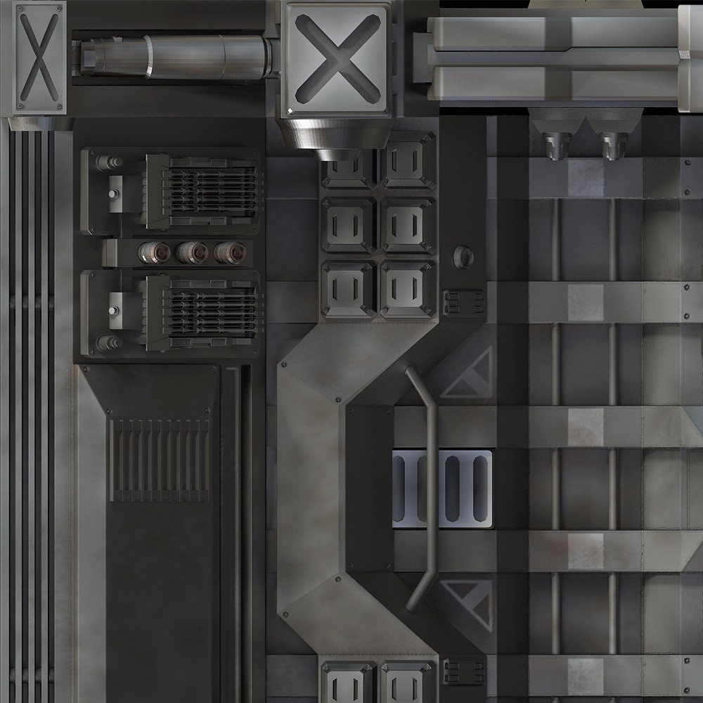 Door Mural - Armoured Bunker, Gateway. Sci Fi Decal for Window, Wall ...