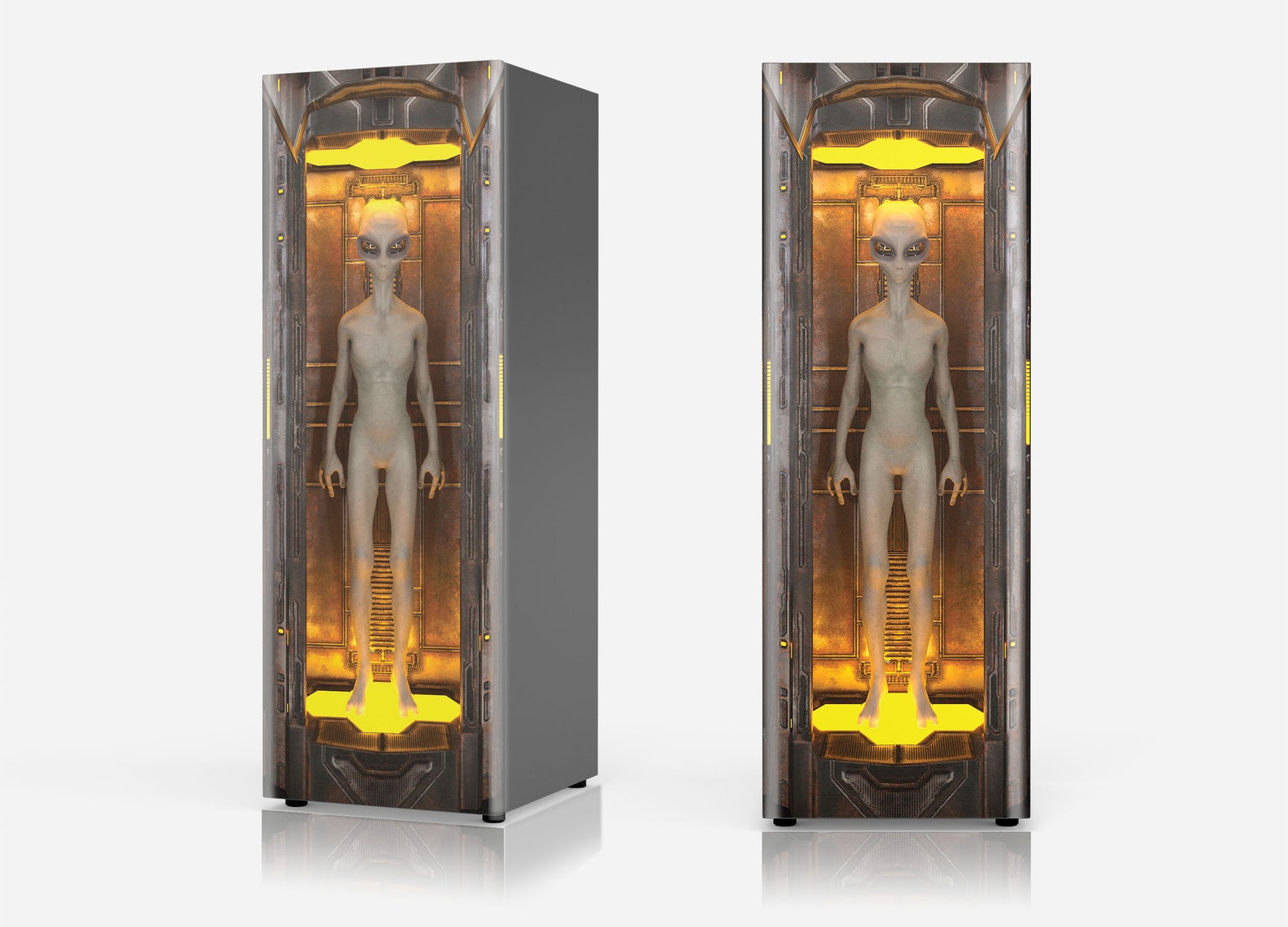 Alien Portal - Door Mural, Removable Decal, Self-adhesive Cover, Cling ...