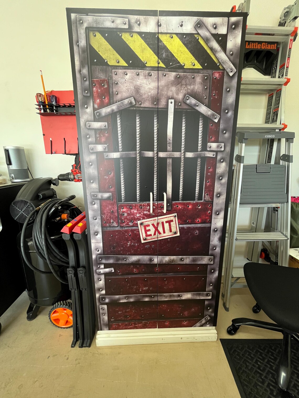 Gamer's Safe House Exit - Mural for Door, Wall, Fridge, Prison Grates ...