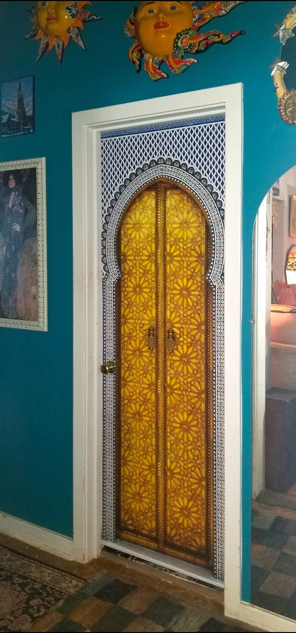 Aladdin Palace, Islam Doors Self-Adhesive Door Cover Sticker sold by ...