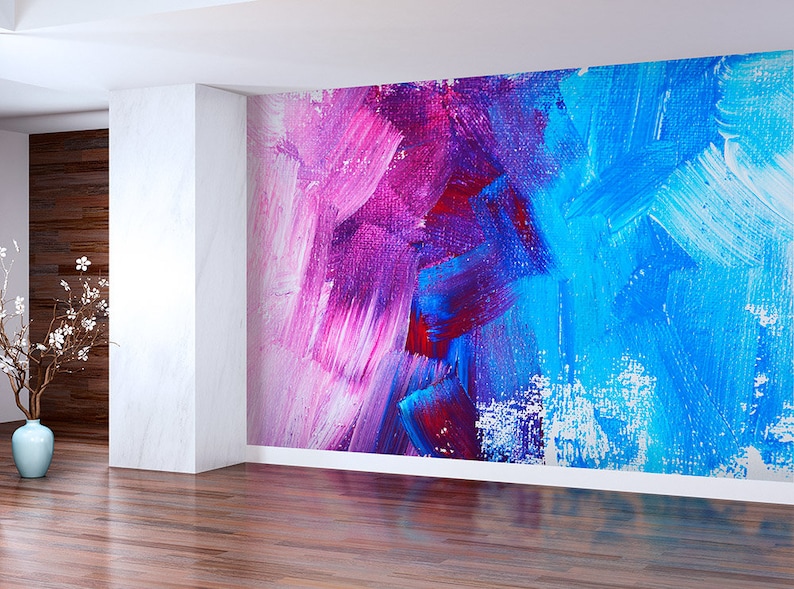 Abstract Removable Wall Mural Vinyl self-adhesive peel and | Etsy