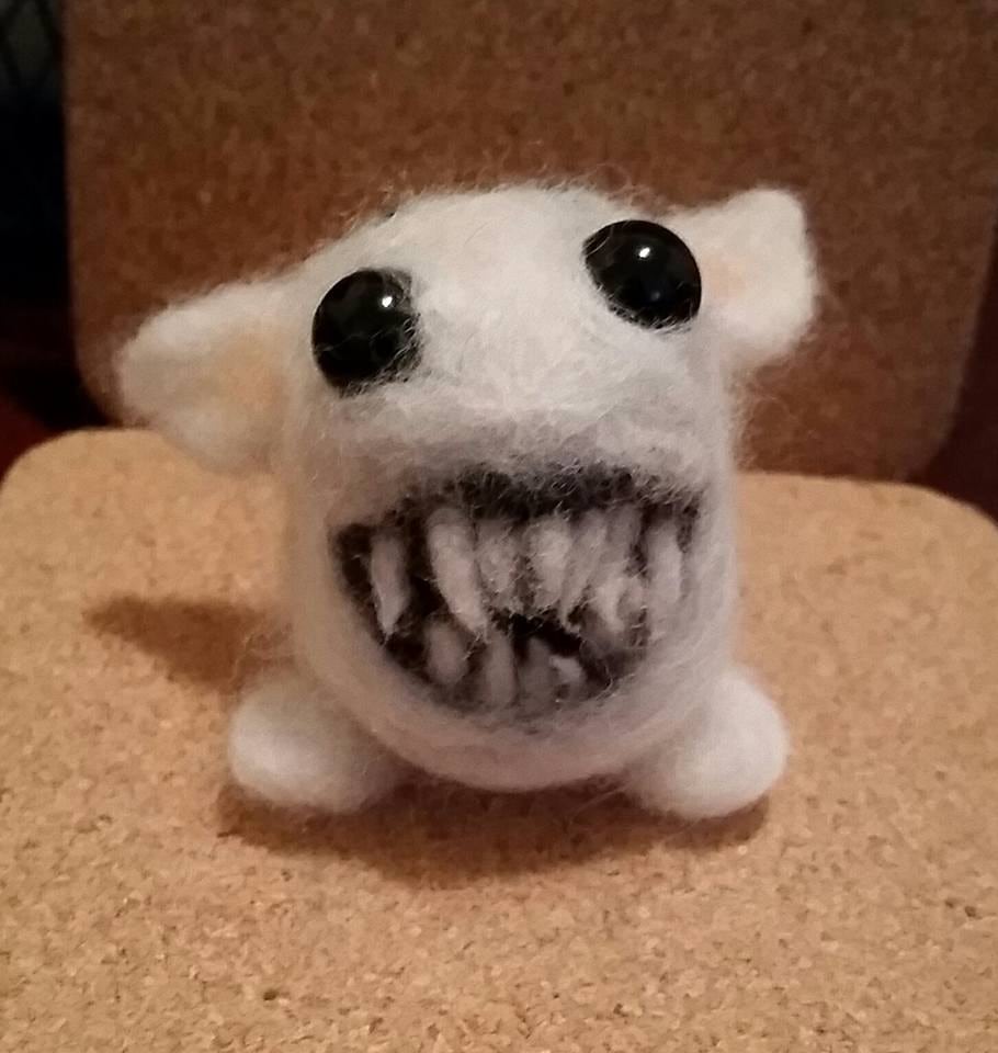 Rabbert Klein creepy easter alien rabbit lavender mint - Etsy Polska